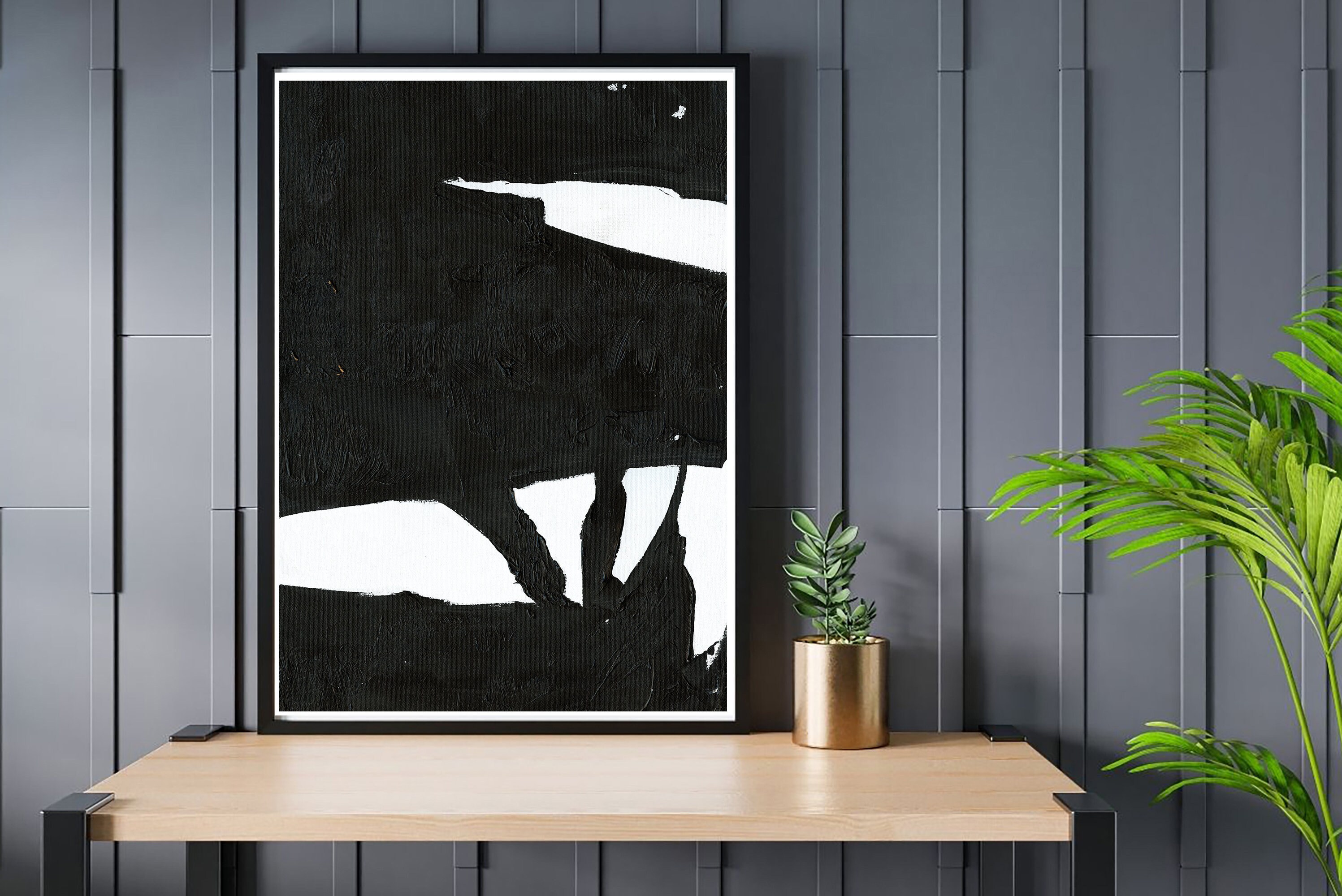 Minimalist Black and White Printable Art, Modern Abstract Poster ...