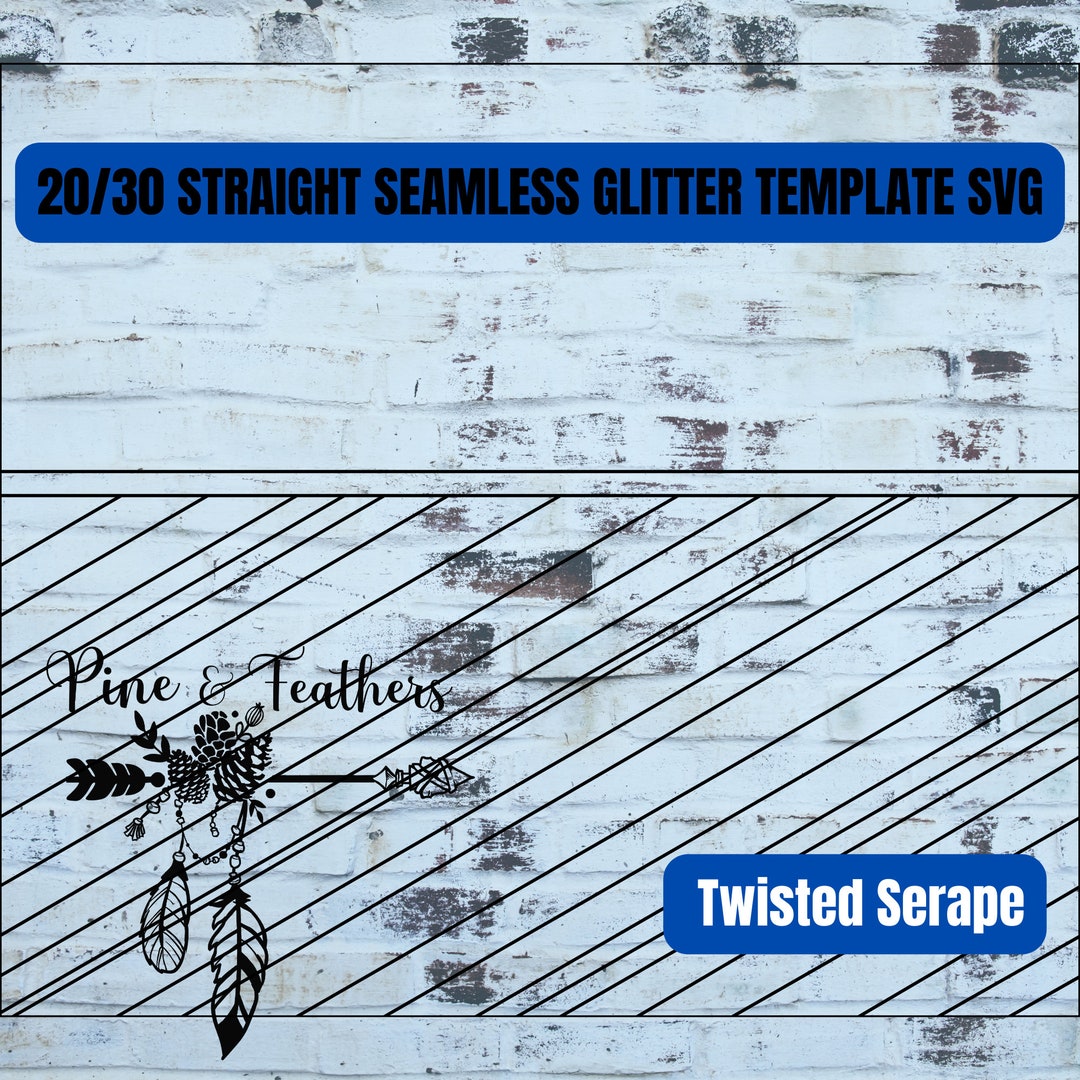 Twisted Serape Tumbler Template for 20 or 30oz Skinny Straight SVG ...