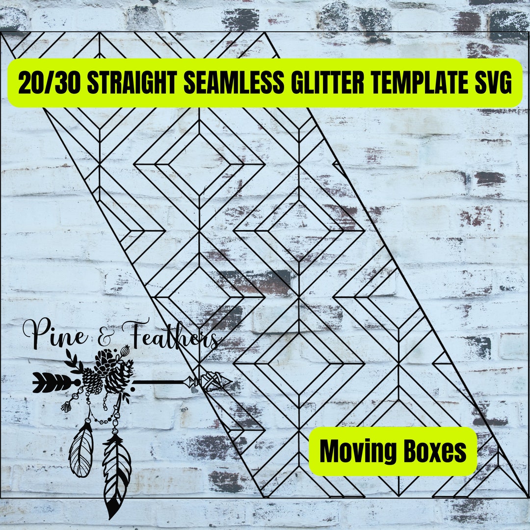 Moving Boxes Tumbler Template for 20 or 30oz Skinny Straight SVG ...