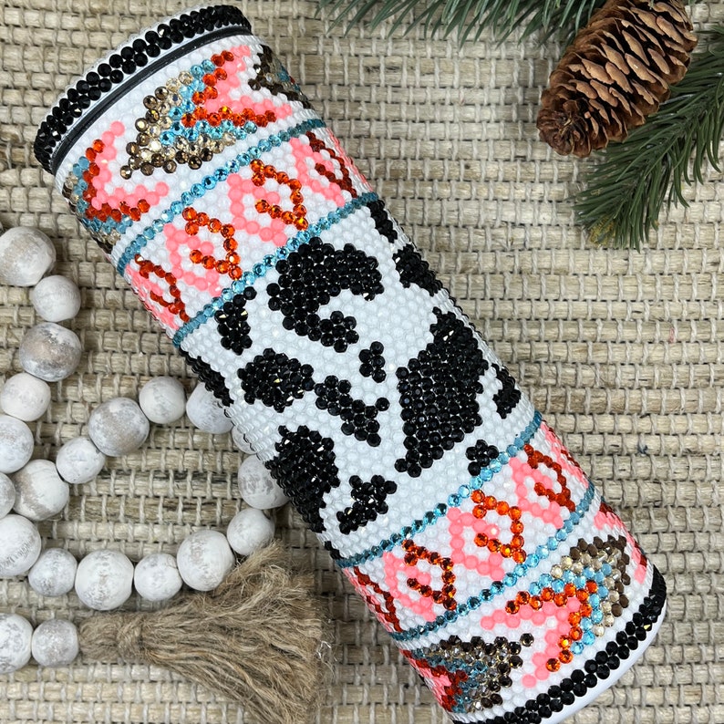 Cow Western Rhinestone Sublimation Template 60 Stones per Row - Etsy