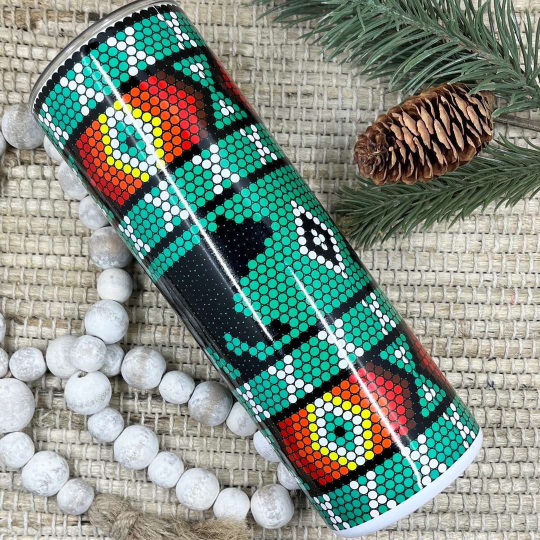 Southwest Bears Rhinestone Pattern Sublimated Tumbler SS16, 20oz Skinny ...