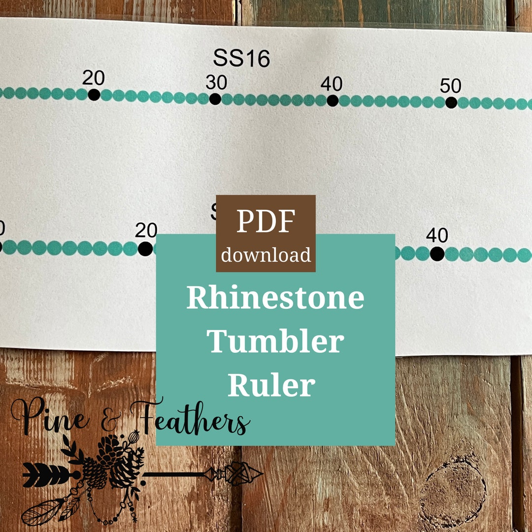 Rhinestone Tumbler Ruler for SS20 and SS16 Download - Etsy
