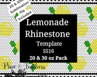 Spring Rhinestone Template Pack SS20 Including 20 and 30oz Sublimation ...