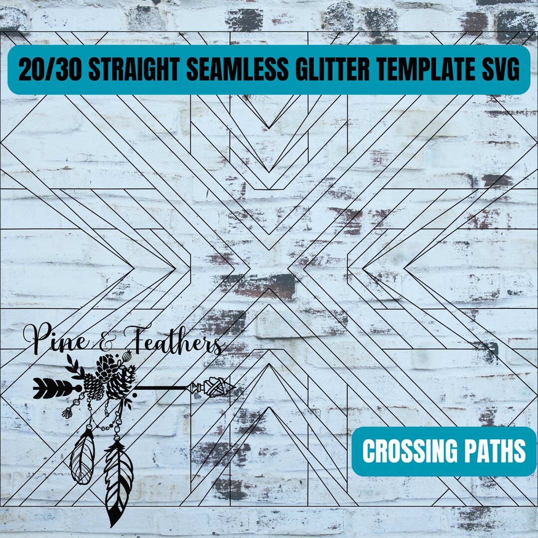 Crossing Paths Tumbler Template for 20 or 30oz Skinny Straight SVG ...