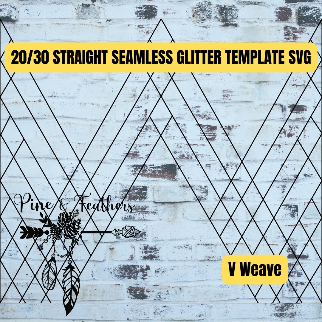 Plantilla de vaso de tejido V para SVG recto delgado de 20 o 30 oz ...