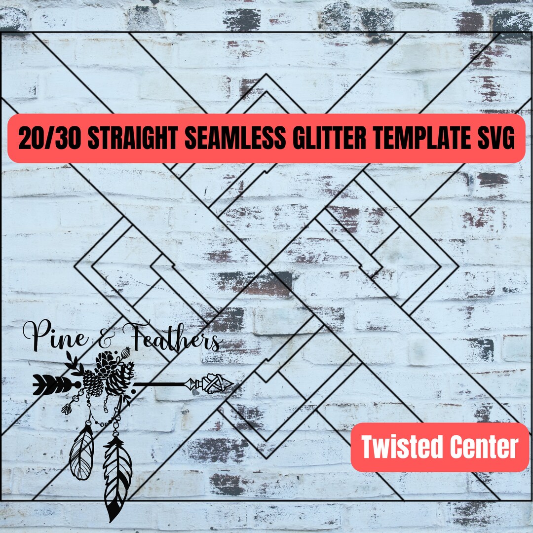 Twisted Center Tumbler Template for 20 or 30oz Skinny Straight SVG ...
