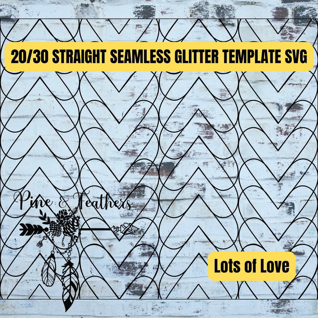 Mucha plantilla de vaso de amor para SVG recto delgado de 20 o 30 oz ...