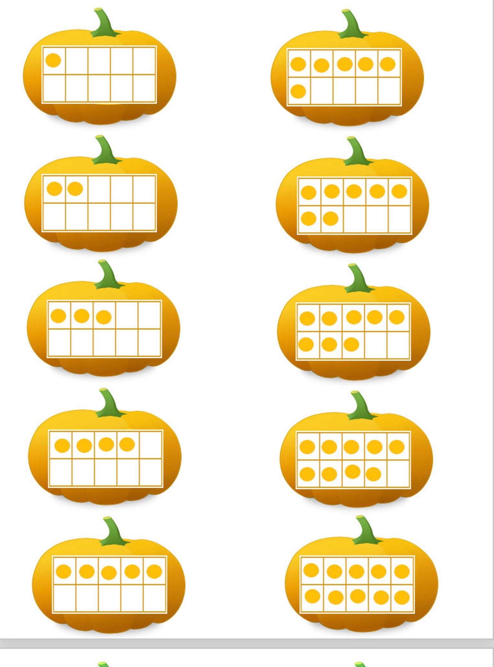 Number Sense Bundle Ten Frames Tally Marks Playdough - Etsy