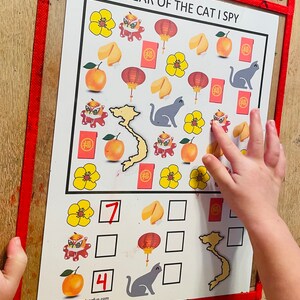 Lunar New Year I Spy and Count and Clip Cards 1-20, Year of the Cat ...