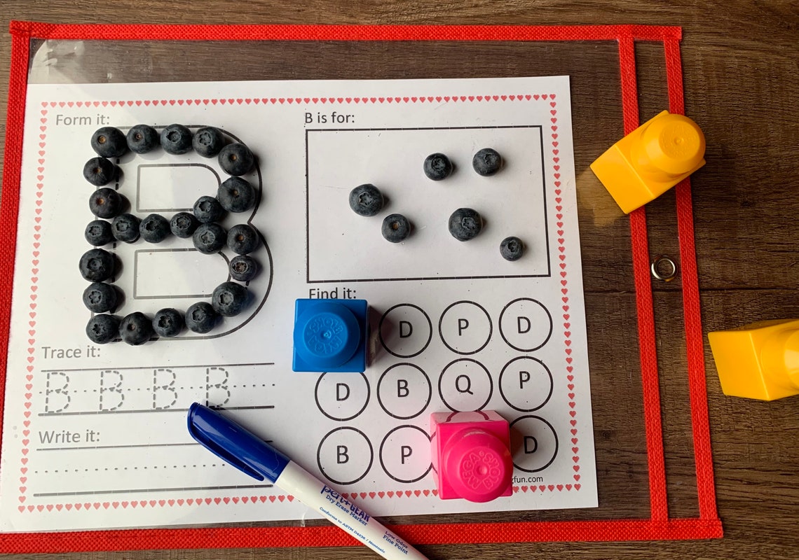 Alphabet Workbook Uppercase Letters Preschool Busy Binder | Etsy