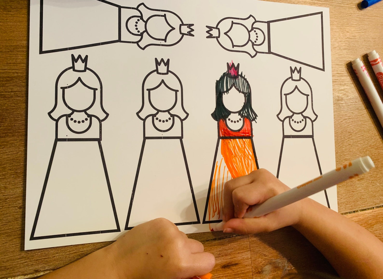 Printable Fairy Tale Book Template With Popsicle Stick Puppet - Etsy