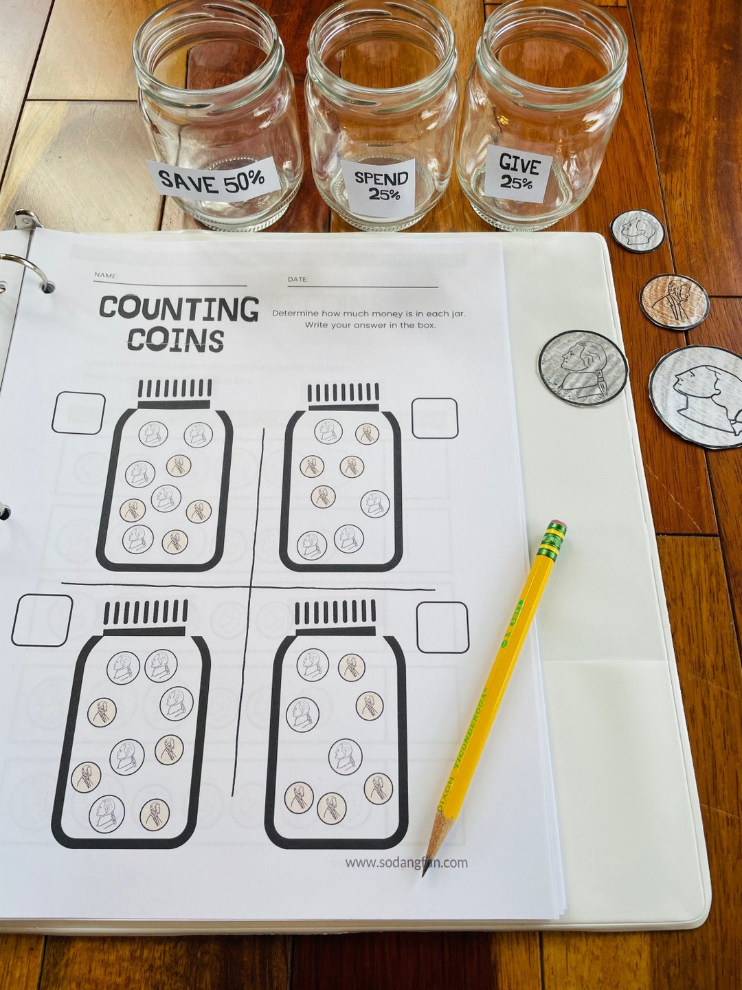 Counting Coins Worksheets, Money Math Activities for Kindergarten to ...
