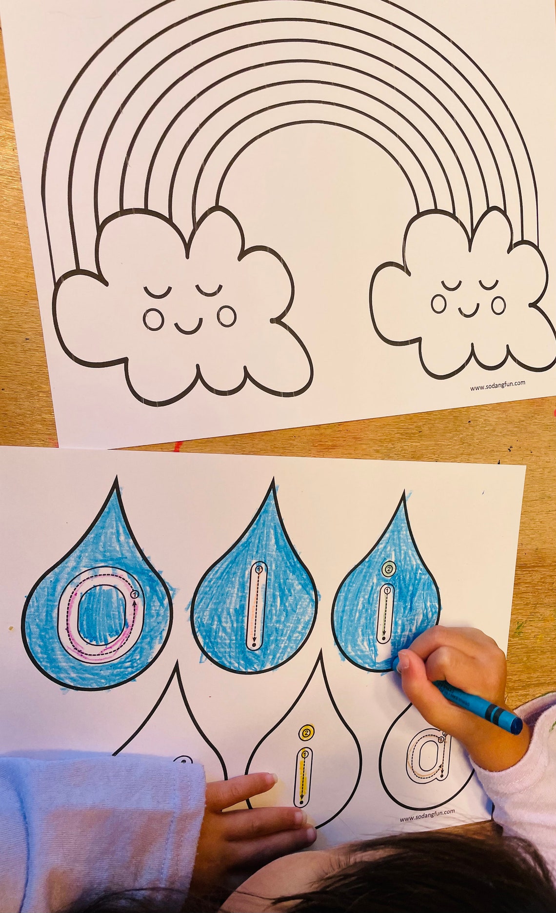 Rainbow Write Your Name Worksheets and Craft Personalized - Etsy