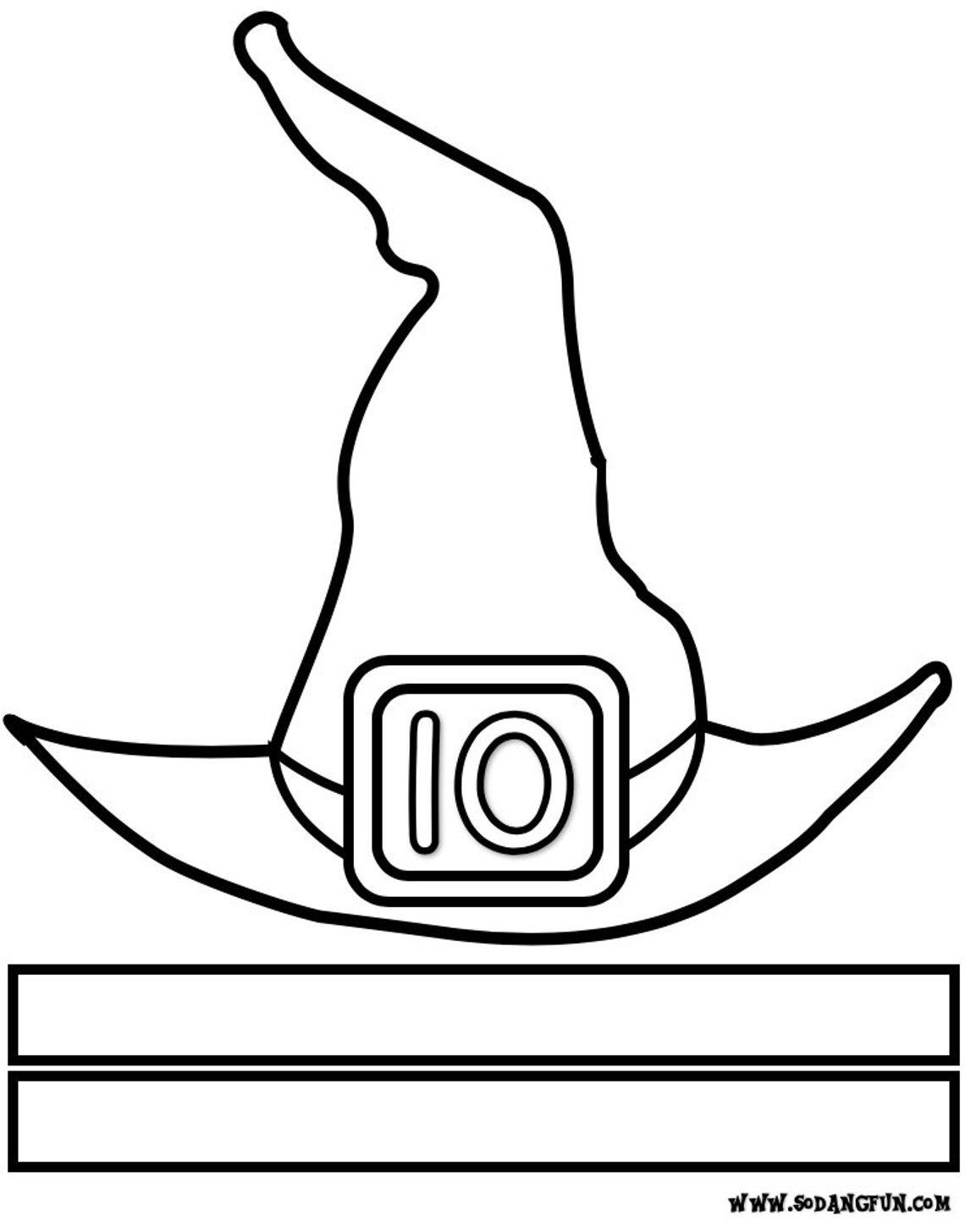 Paper Witch Hat Witch Hat Paper Crown Template Halloween - Etsy