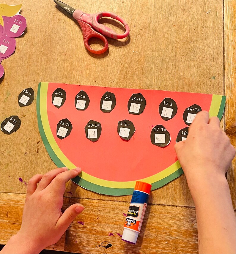 First Grade Math Craft Grade 1 Subtraction Worksheets Math - Etsy