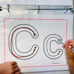 Letter Formation Workbook Learn How to Write Uppercase and | Etsy