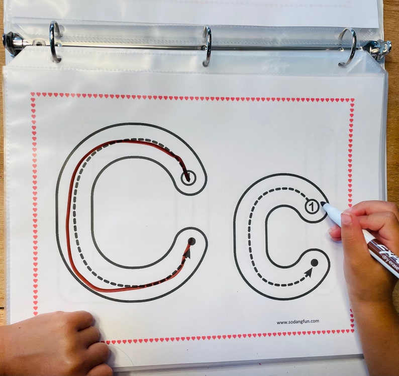 Letter Formation Workbook Learn How to Write Uppercase and | Etsy