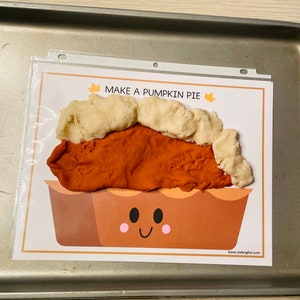 Thanksgiving Playdough Mats, Fall Counting Mats, Sensory Play Mats ...