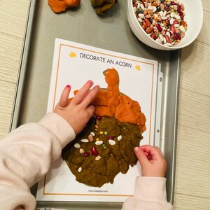 Thanksgiving Playdough Mats, Fall Counting Mats, Sensory Play Mats ...