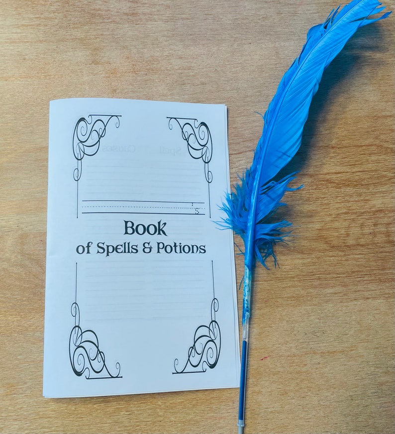 Spell and Potions Book Printable Writing Activity for Kids - Etsy