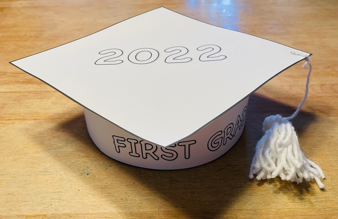 Printable Grad Cap Paper Graduation Hat Craft Personalized - Etsy