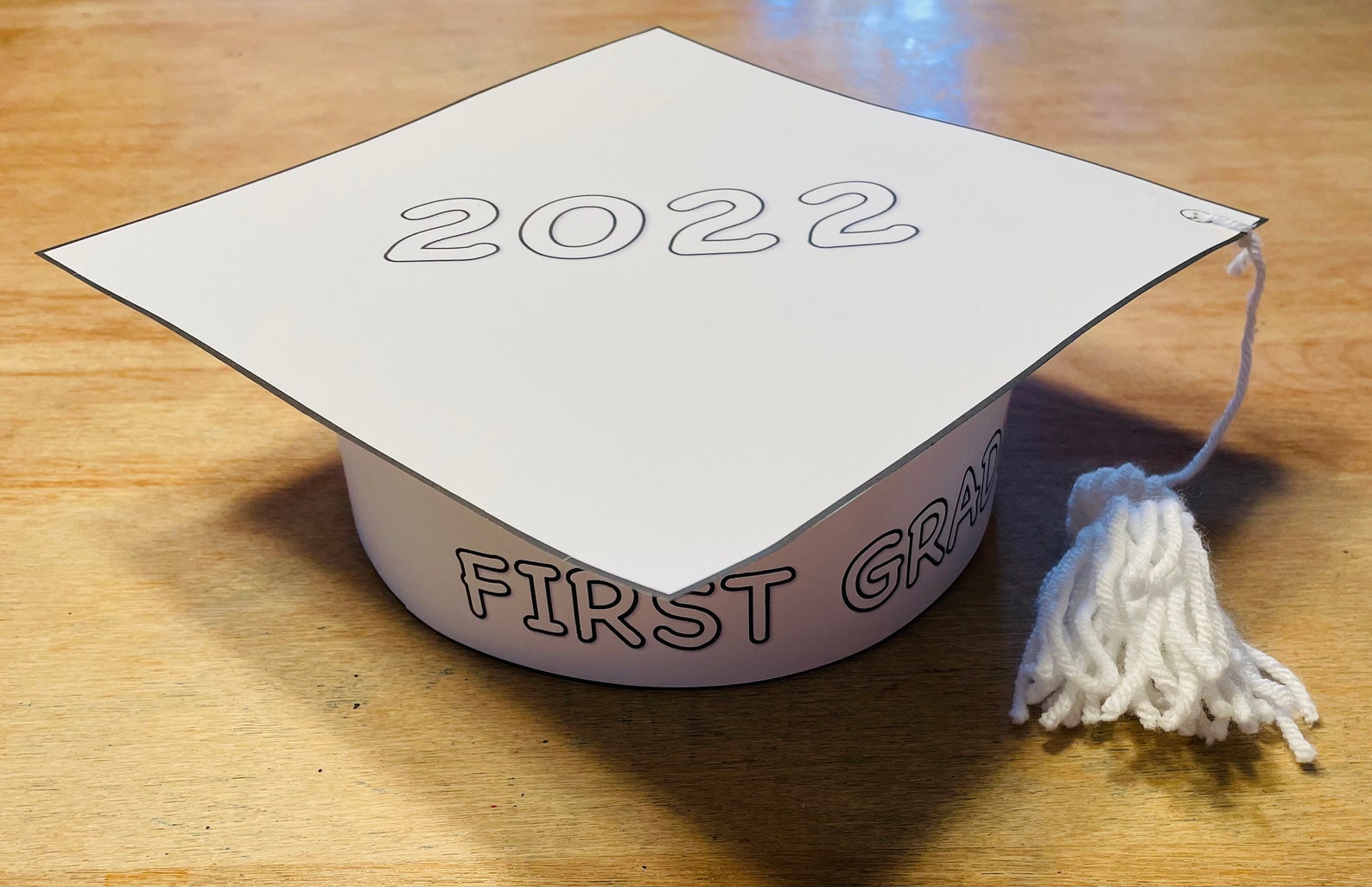 Printable Grad Cap Paper Graduation Hat Craft Personalized | Etsy