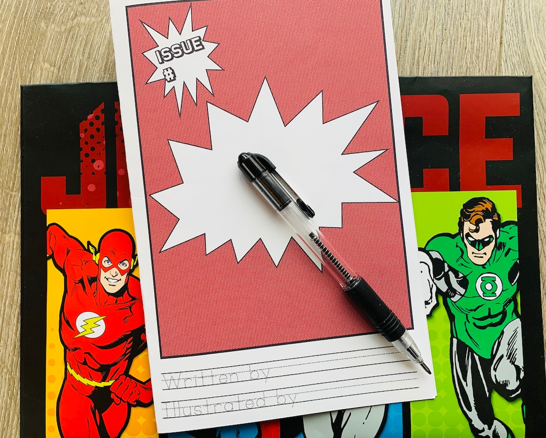 Printable Comic Book for Kids, Full Page Comic Blanks, Half Page Comic ...