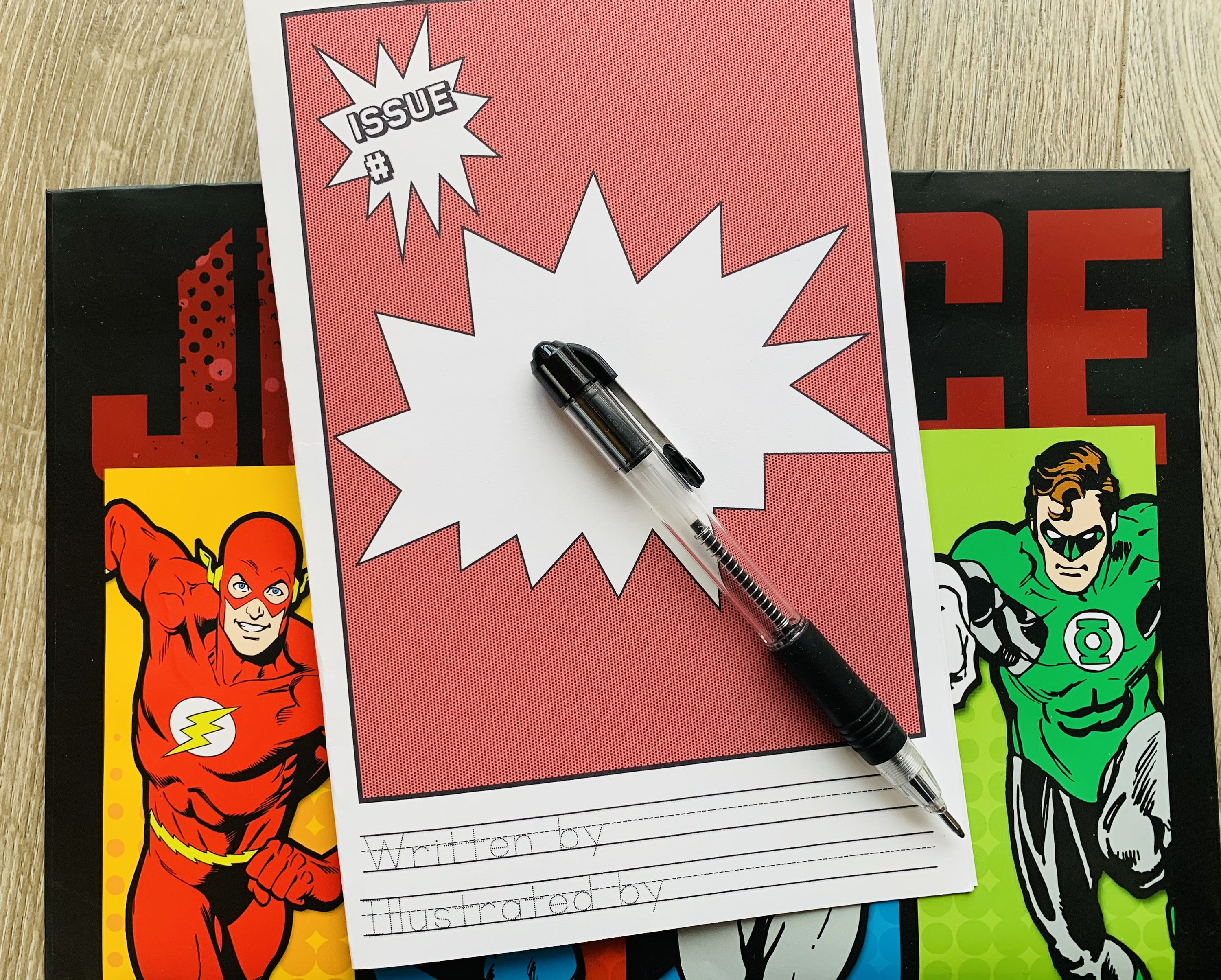 Printable Comic Book for Kids Full Page Comic Blanks Half - Etsy