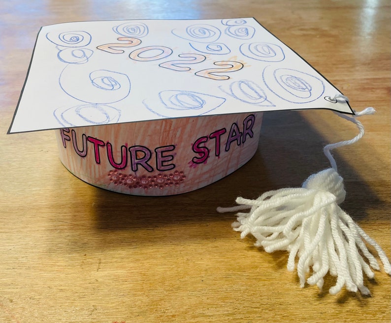 Printable Grad Cap Paper Graduation Hat Craft Personalized | Etsy