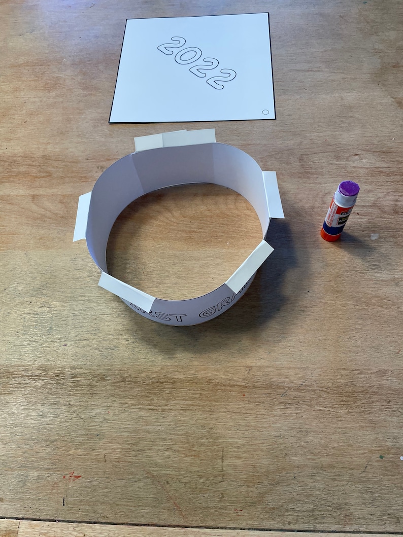 Printable Grad Cap Paper Graduation Hat Craft Personalized - Etsy