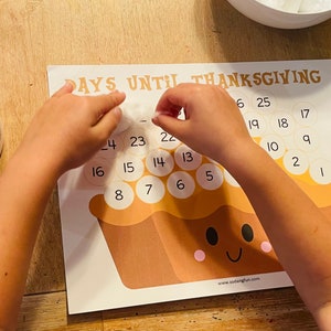 Thanksgiving Countdown, Thanksgiving Activity for Kids, Pumpkin Pie ...
