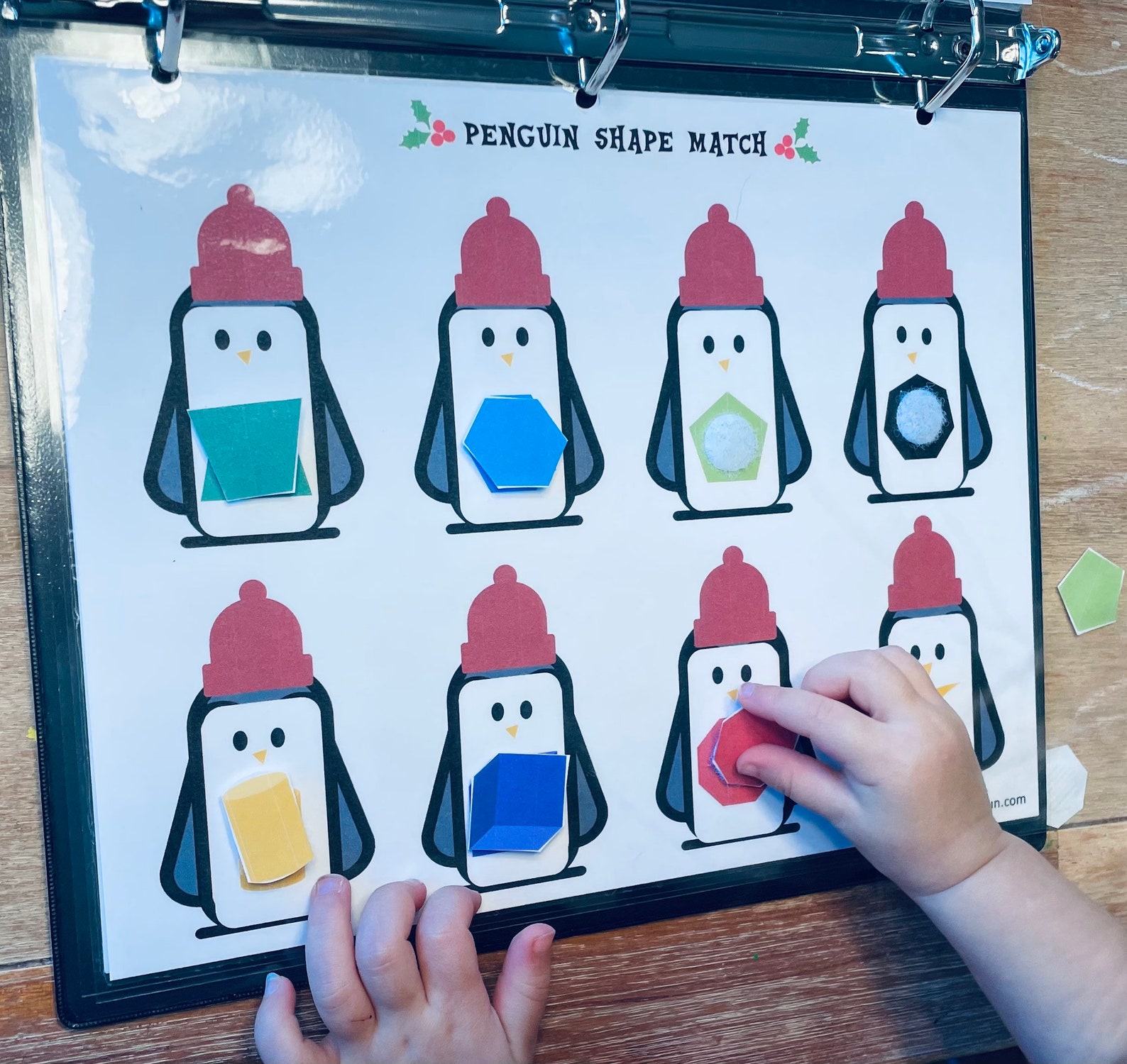Personalized Christmas Busy Book, Preschool Learning Binder, Printable ...