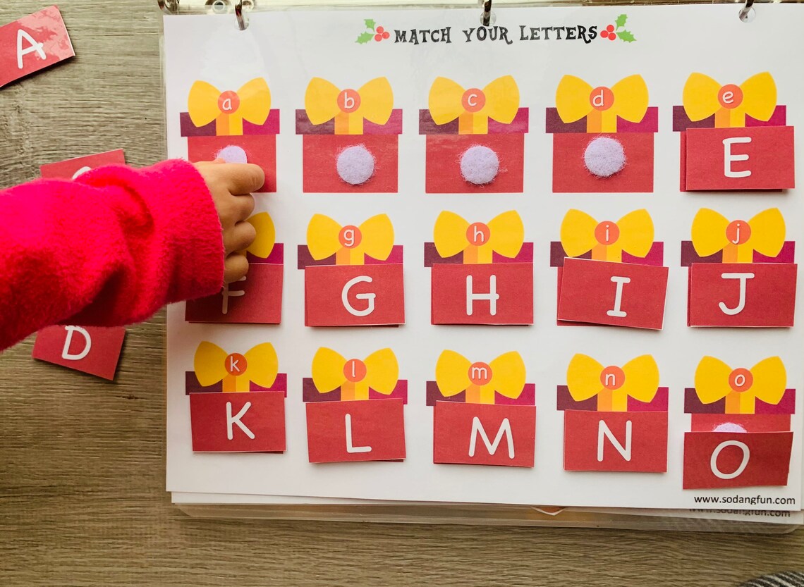 Personalized Christmas Busy Book Preschool Learning Binder - Etsy