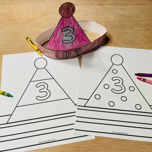 Paper Party Hat Craft, Personalized Party Hat Crowns, Paper Hat ...