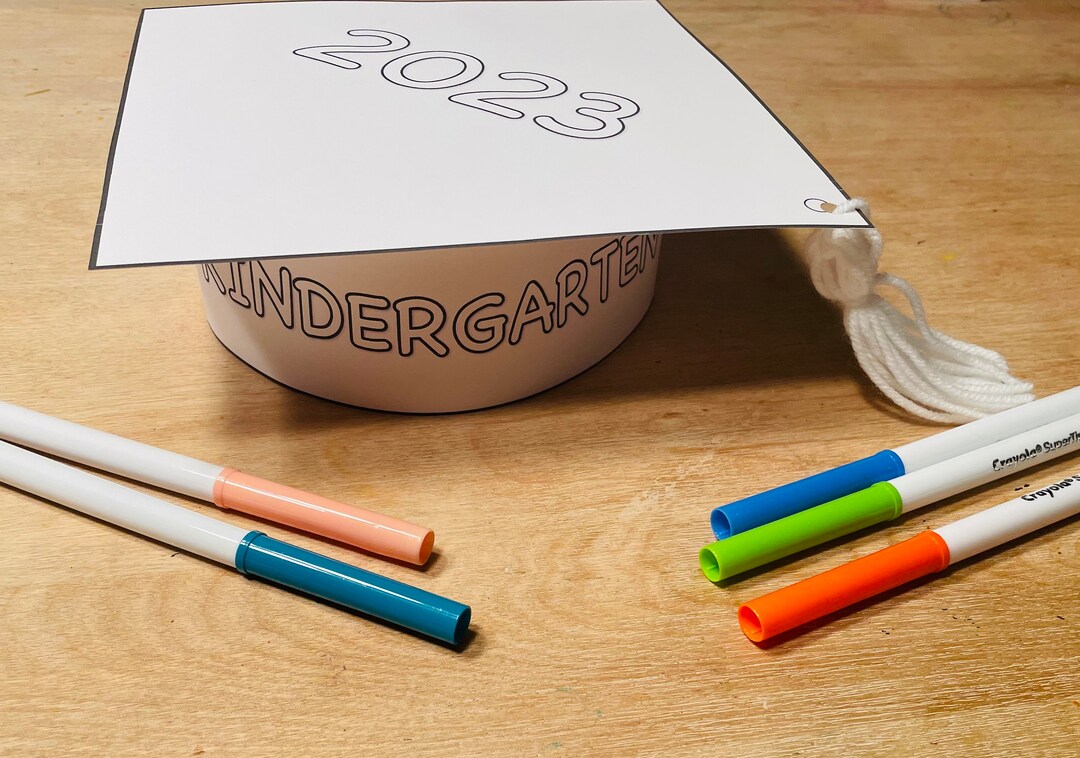 Printable Grad Cap, Paper Graduation Hat Craft, Personalized Grad Hat ...