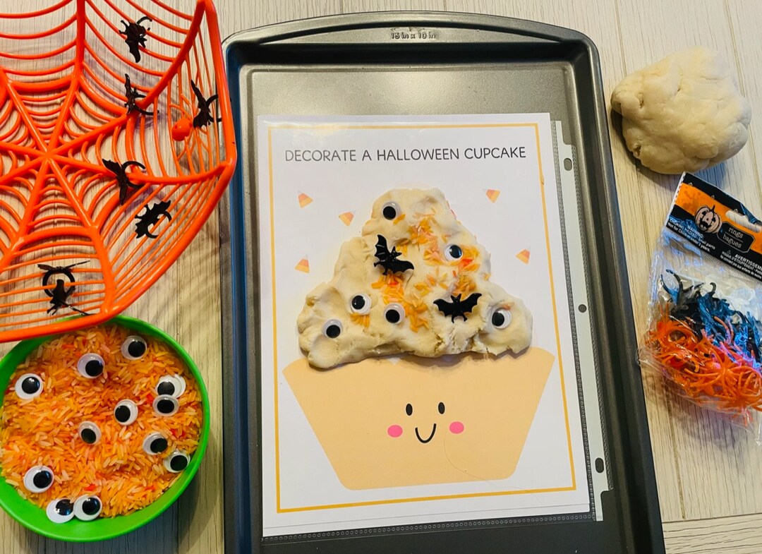Halloween Playdough Mats, Fall Play Dough Mats, Back to School ...