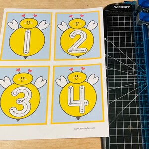Bee Math for Preschool and Kindergarten, Bee Number Formation 1-20, Bee ...