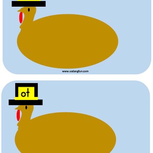 Thanksgiving Activity for Kindergarten, Word Family Turkeys, First ...
