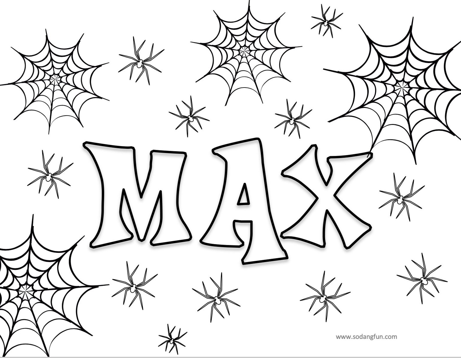 Personalized Halloween Coloring Pages | Etsy