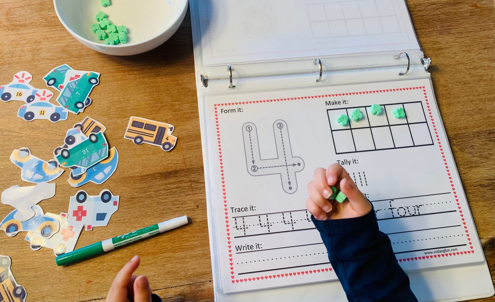 Number Formation 0-20 Workbook, Number Sense, Preschool Busy Binder ...