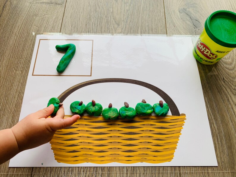 Thanksgiving Playdough Mats Fall Counting Mats Sensory Play - Etsy