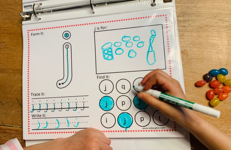 Lowercase Letters Workbook, Kindergarten Alphabet Practice Worksheets ...