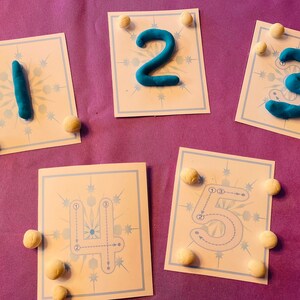 Snowflake Number Formation Cards 1-12, Kindergarten Math, Simple ...