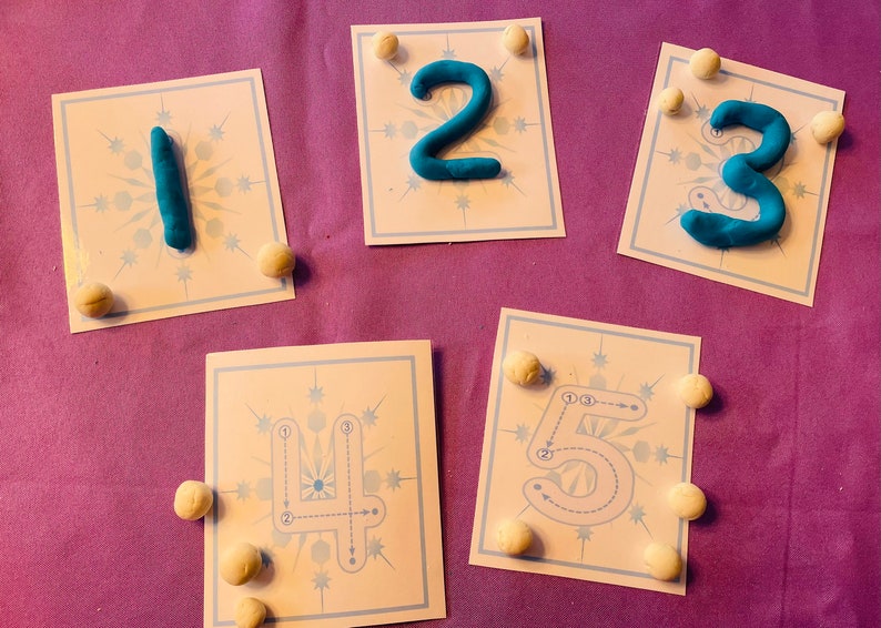 Snowflake Number Formation Cards 1-12 Kindergarten Math - Etsy
