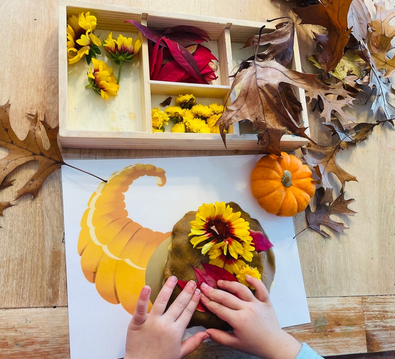 Thanksgiving Playdough Mats Fall Counting Mats Sensory Play - Etsy
