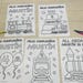 Train Birthday Coloring Pages, Set of 5 - Etsy
