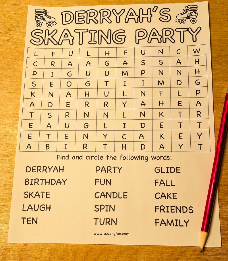 Skating Birthday Coloring Pages for Kids Skating Birthday - Etsy