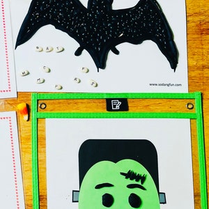 Halloween Playdough Mats, Fall Play Dough Mats, Back to School ...