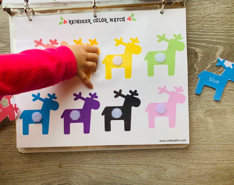 Personalized Christmas Busy Book Preschool Learning Binder - Etsy