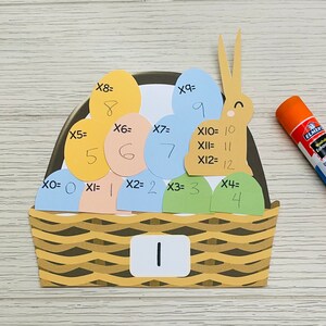 Easter Math Activity, Multiplication Craft Printable, Easter Craft for ...